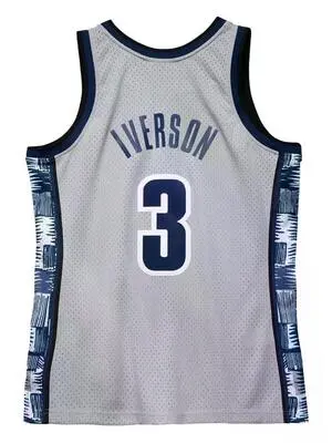 Mitchell & Ness X Ncaa Georgetown Hoyas Allen Iverson Swingman Tank Top - Grey