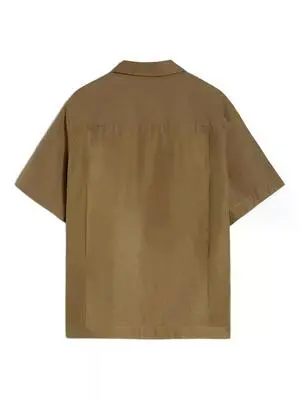 JIL SANDER Cotton Taffeta Polo Shirt - Green