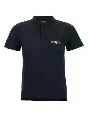Balenciaga Logo-embroidered Polo Top
