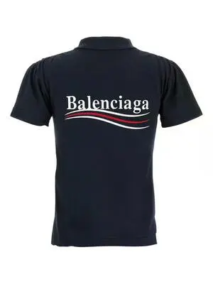 Balenciaga Logo-embroidered Polo Top