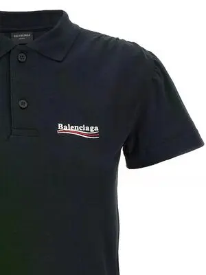 Balenciaga Logo-embroidered Polo Top