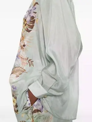 Zimmermann Coco Silk Shirt - Green