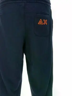 SUN 68 Logo-embroidered Track Pants - Blue