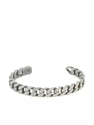 MAISON MARGIELA Curb-chain Cuff Bracelet - Silver