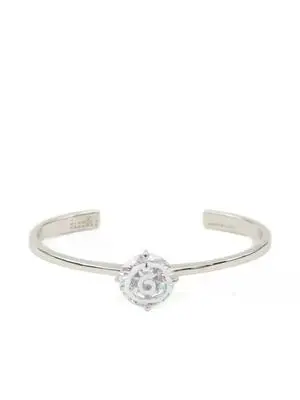 MAISON MARGIELA Crystal-rose Cuff Bracelet - Silver