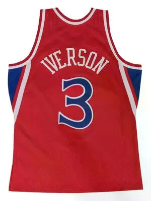 Mitchell & Ness X Nba 76ers '96 Allen Iverson Swingman Road Tank Top - Red