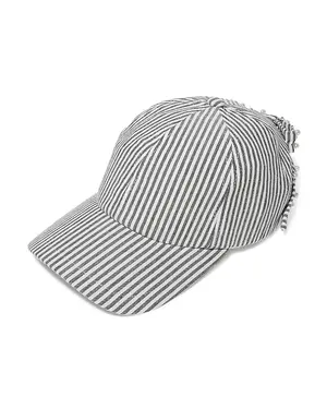 Lele Sadoughi Bow Embellished Baseball Cap - Jet Multi