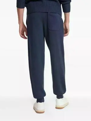YVES SALOMON Knitted Track Pants - Blue