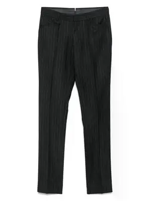 TOM FORD Striped Straight-leg Trousers - Grey