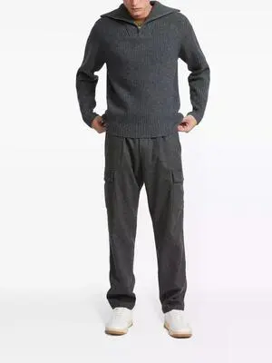 YVES SALOMON Knitted Tapered Trousers