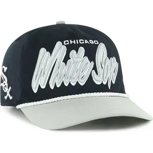 '47 Chicago White Sox Dropshadow Rope Hitch Adjustable Cap - Black