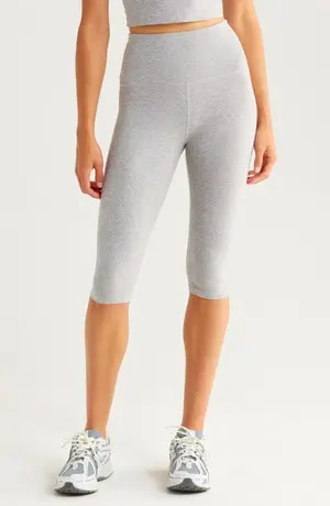 Beyond Yoga High Waist Crop Leggings - Silver Mist