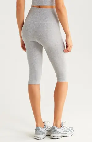 Beyond Yoga High Waist Crop Leggings - Silver Mist