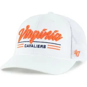 '47 Virginia Cavaliers Garner Rope Trucker Adjustable Hat - White