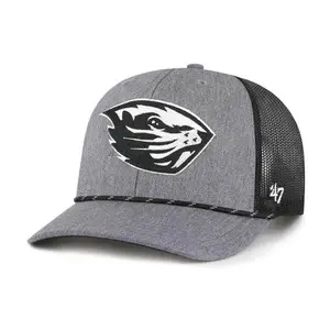 '47 Oregon State Beavers Carbon Rope Trucker Hat By - Gray
