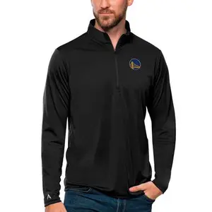 ANTIGUA Tribute Quarter-zip Pullover Top - Black