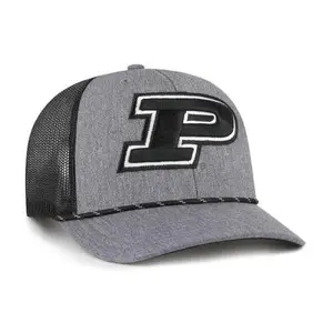 '47 Purdue Boilermakers Carbon Rope Trucker Hat