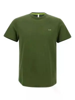 SUN 68 Piqué-weave Cotton T-shirt - Green