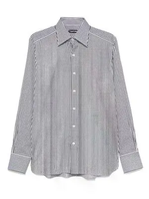 TOM FORD Striped Cotton-silk Shirt