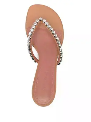 Amina Muaddi 60mm Leather Sandals