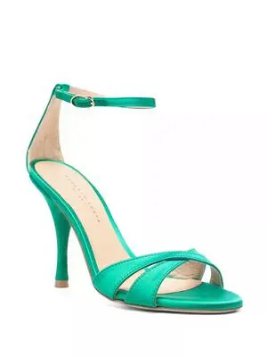Roberto Festa 100mm Leather Heeled Sandals - Green