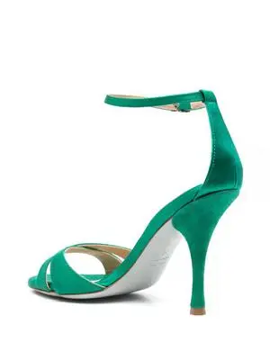 Roberto Festa 100mm Leather Heeled Sandals - Green