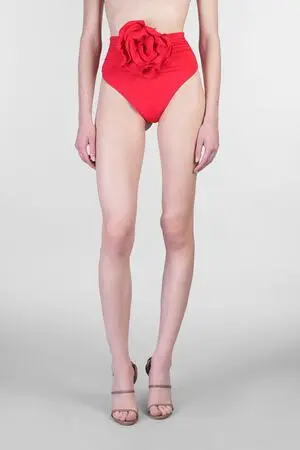 Magda Butrym High Waisted Bikini Bottom - Red