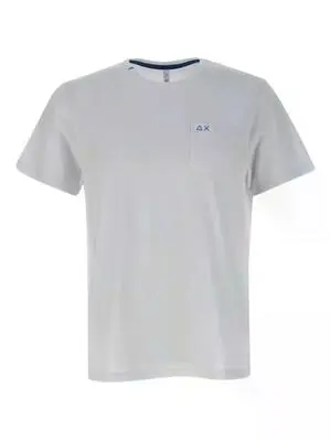 SUN 68 Logo-embroidered T-shirt - Grey