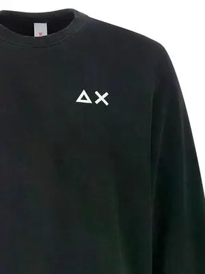 SUN 68 Logo-embroidered Sweatshirt - Black