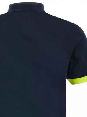 SUN 68 Colour-block Polo Shirt - Black