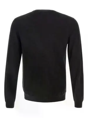 SUN 68 Crew-neck Long-sleeve Jumper - Black