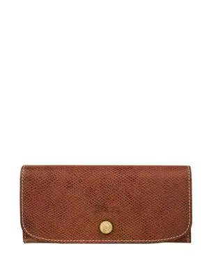 Longchamp Leather Wallet - Brown