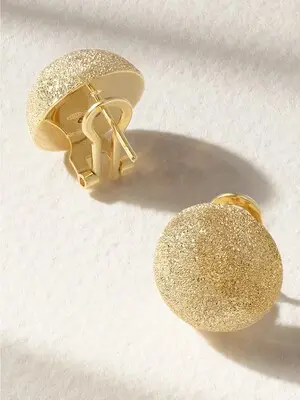 Carolina Bucci 18-karat Button Earrings