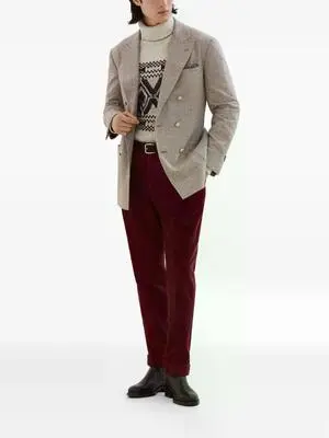 Brunello Cucinelli Flannel Blazer - Brown