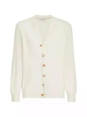 Brunello Cucinelli Cashmere Cardigan - Neutrals