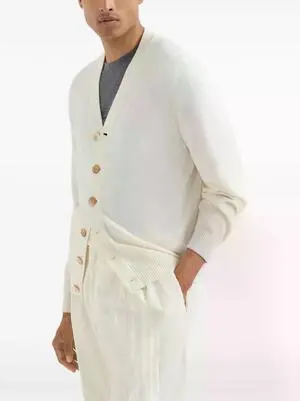 Brunello Cucinelli Cashmere Cardigan - Neutrals