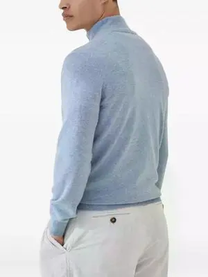 Brunello Cucinelli Quarter-zip Sweater - Blue