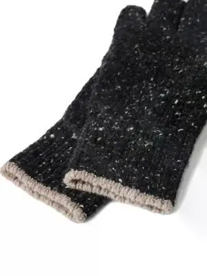 Brunello Cucinelli Cashmere Gloves - Black