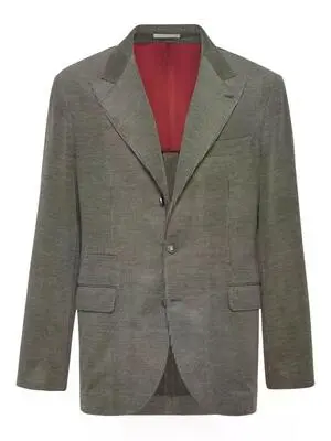 Brunello Cucinelli Striped Blazer - Brown