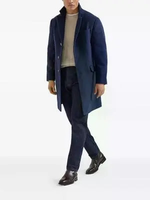 Brunello Cucinelli Cashmere Coat - Blue