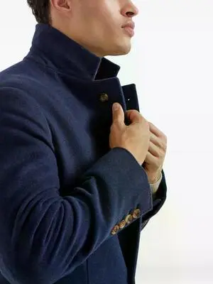 Brunello Cucinelli Cashmere Coat - Blue