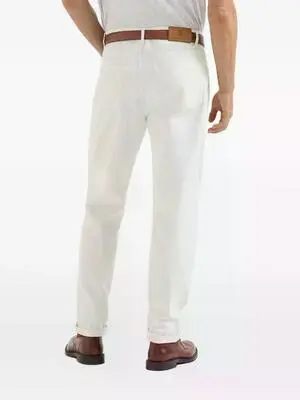 Brunello Cucinelli Logo-patch Jeans - White