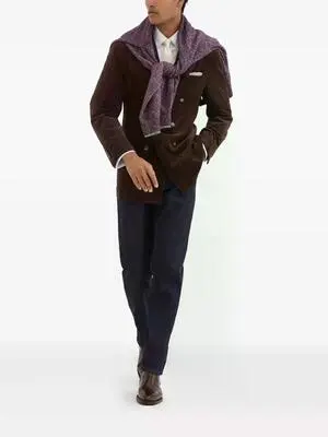 Brunello Cucinelli Logo-embroidered Jeans - Blue