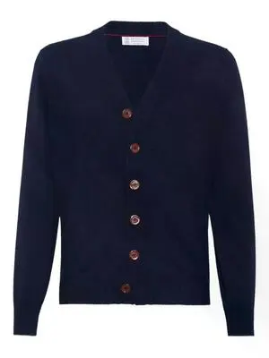 Brunello Cucinelli Cashmere Cardigan - Blue