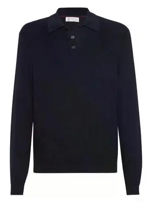 Brunello Cucinelli Spread Collar Polos For Men