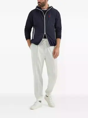 Brunello Cucinelli Zip-up Hooded Gilet - Blue