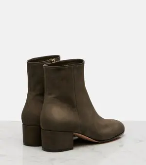 GIANVITO ROSSI Joelle 45 Suede Ankle Boots