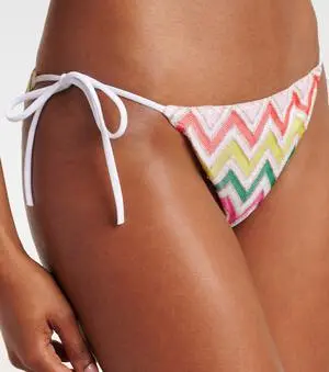 Missoni Zigzag Lamé Triangle Bikini - Multicoloured