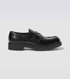 Prada Chocolate Leather Loafers