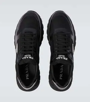 Prada Re-nylon And Leather Sneakers